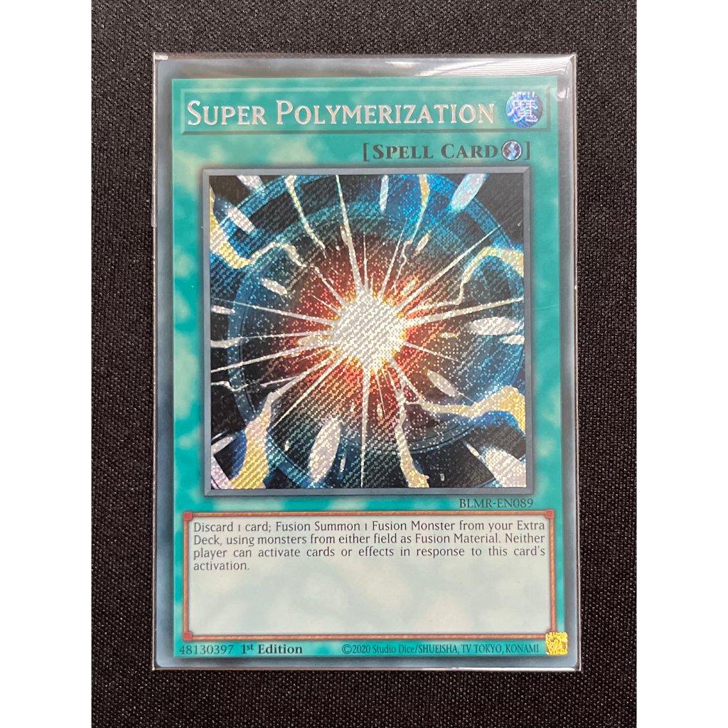 [Thẻ bài Yugioh] - [TCG-UK] - BLMR-EN089 - Super Polymerization - Secret Rare | Shopee Việt Nam