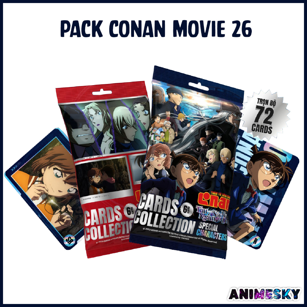[Có sẵn] Pack card Conan movie 26: Tàu Ngầm Sắt Màu Đen phiên bản giới ...