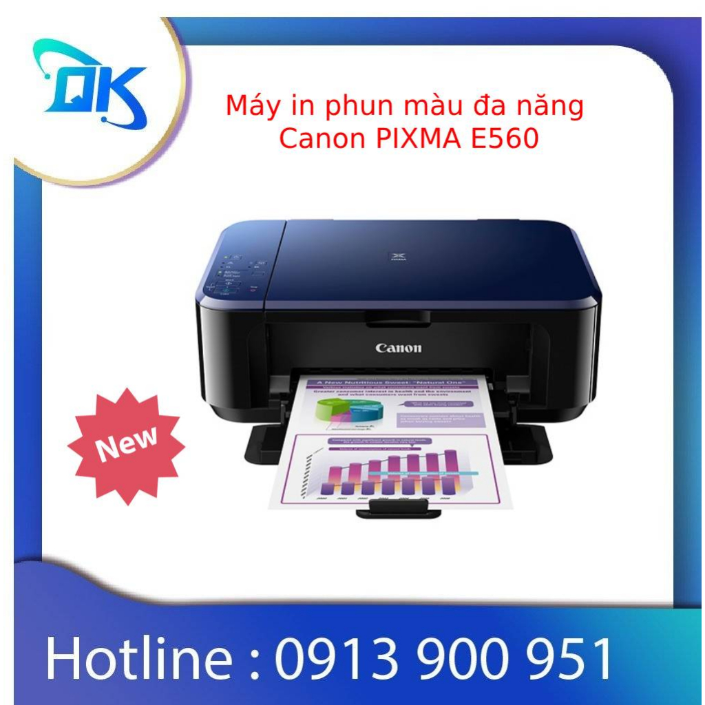 Máy in phun màu đa năng Canon PIXMA E560 - In, Scan, Copy, Kết nối WiFi - Hàng Chính Hãng ...