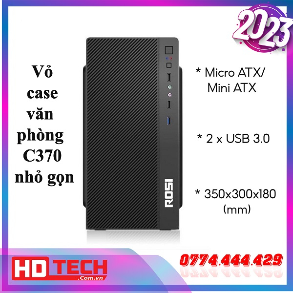 Vỏ case máy tính văn phòng C370 (M-Atx/mini Atx) nhỏ gọn | Shopee Việt Nam