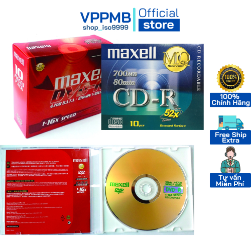 1 Chiếc Đĩa Trắng Maxell DVD, CD-R ( Kèm vỏ nhựa mica) | Shopee Việt Nam