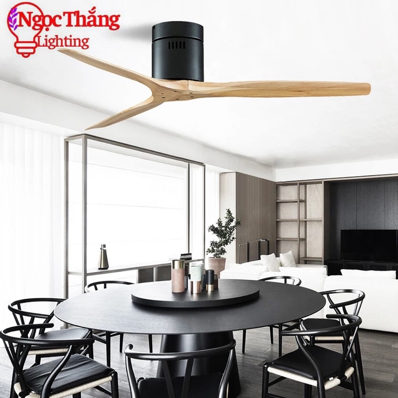 Quạt Trần 3 Cánh Gỗ Trang Trí Sảnh Phòng Khách Cao Cấp Bảo Hành 5 Năm ...