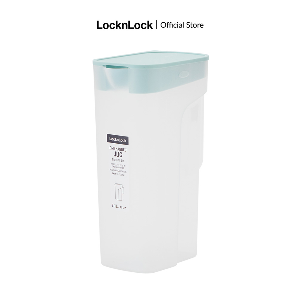 Bình nước nhựa Lock&Lock One Handed Jug 2.1L HAP818 màu xám, xanh mint ...
