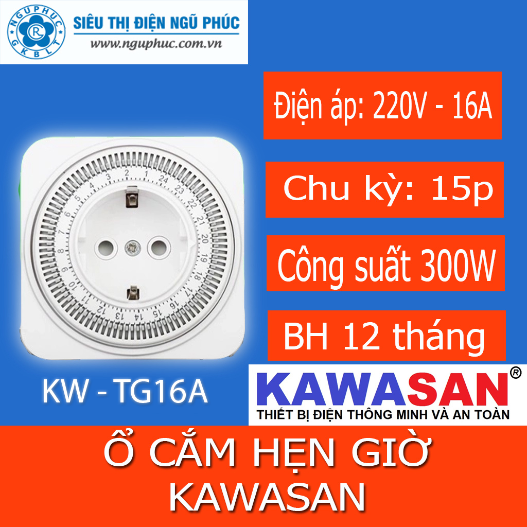 Ổ cắm hẹn giờ KAWASAN TG16A | Shopee Việt Nam