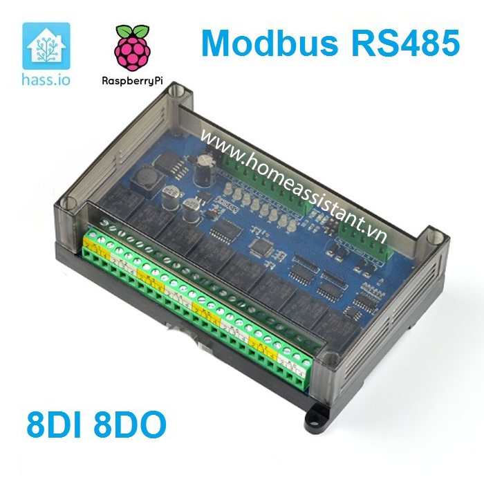 Công Tắc Điều Khiển IO 16 Cổng Modbus RTU RS485 RS232 BMS16 (Hỗ trợ ...