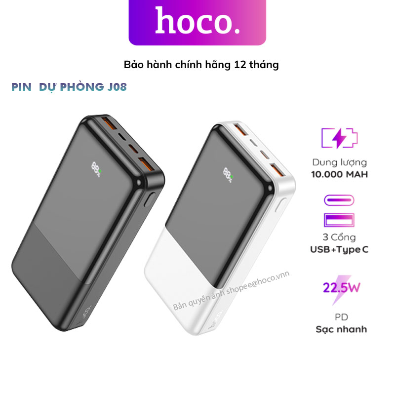 Pin Sạc Dự Phòng Hoco J108/J108A 22.5w + PD 20w - hàng chính hãng | Shopee Việt Nam