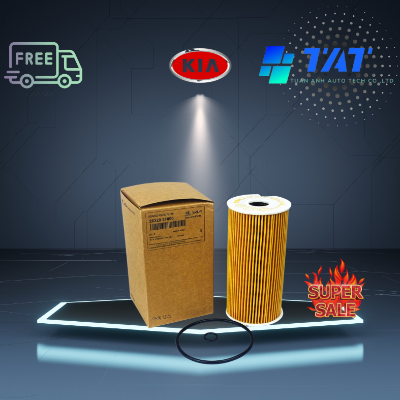 Lọc dầu động cơ Hyundai Santafe, Tucson, Kia Sorento (26320-2F000 ...
