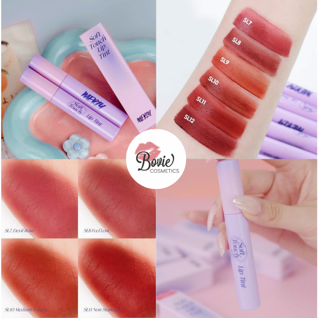 (Ver 2) Son Kem Siêu Lì, Siêu Mịn Môi Hàn Quốc Merzy Soft Touch Lip Tint 3g | Shopee Việt Nam