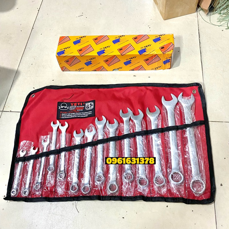 Bộ cờ Lê (cle )8-24 YEII 14 CHI TIẾT ( USA STANDARD ) khóa vòng miệng ...