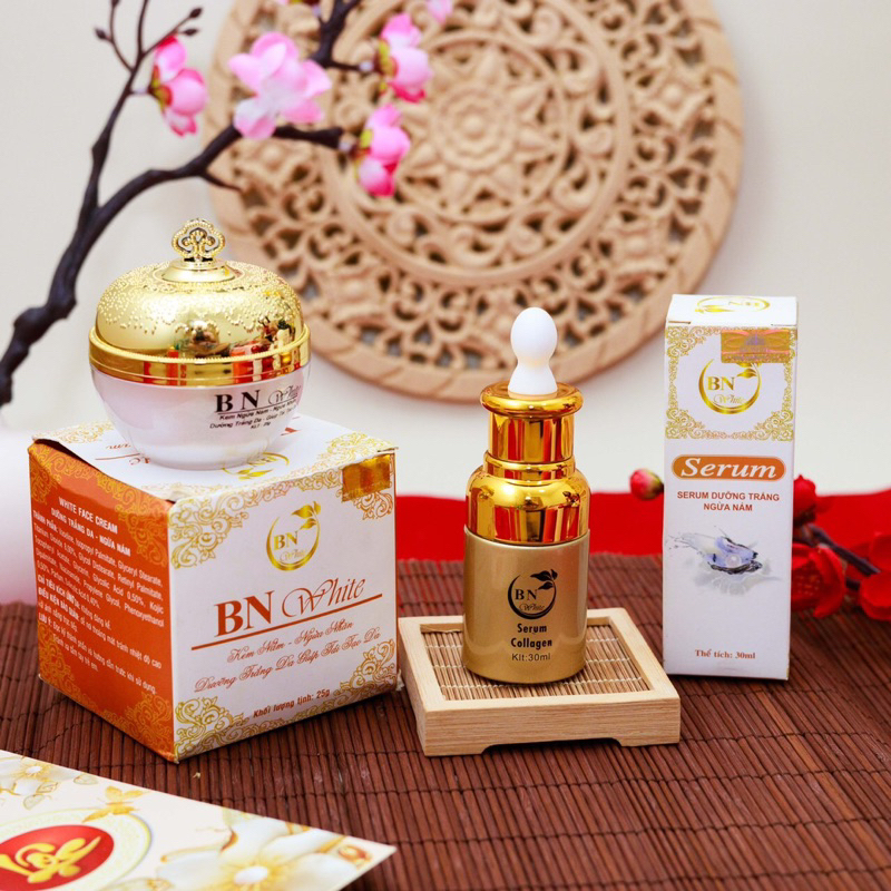 [CHÍNH HÃNG] ♥️ COMBO KEM FACE VÀ SERUM DƯỠNG TRẮNG BN WHITE | Shopee Việt Nam