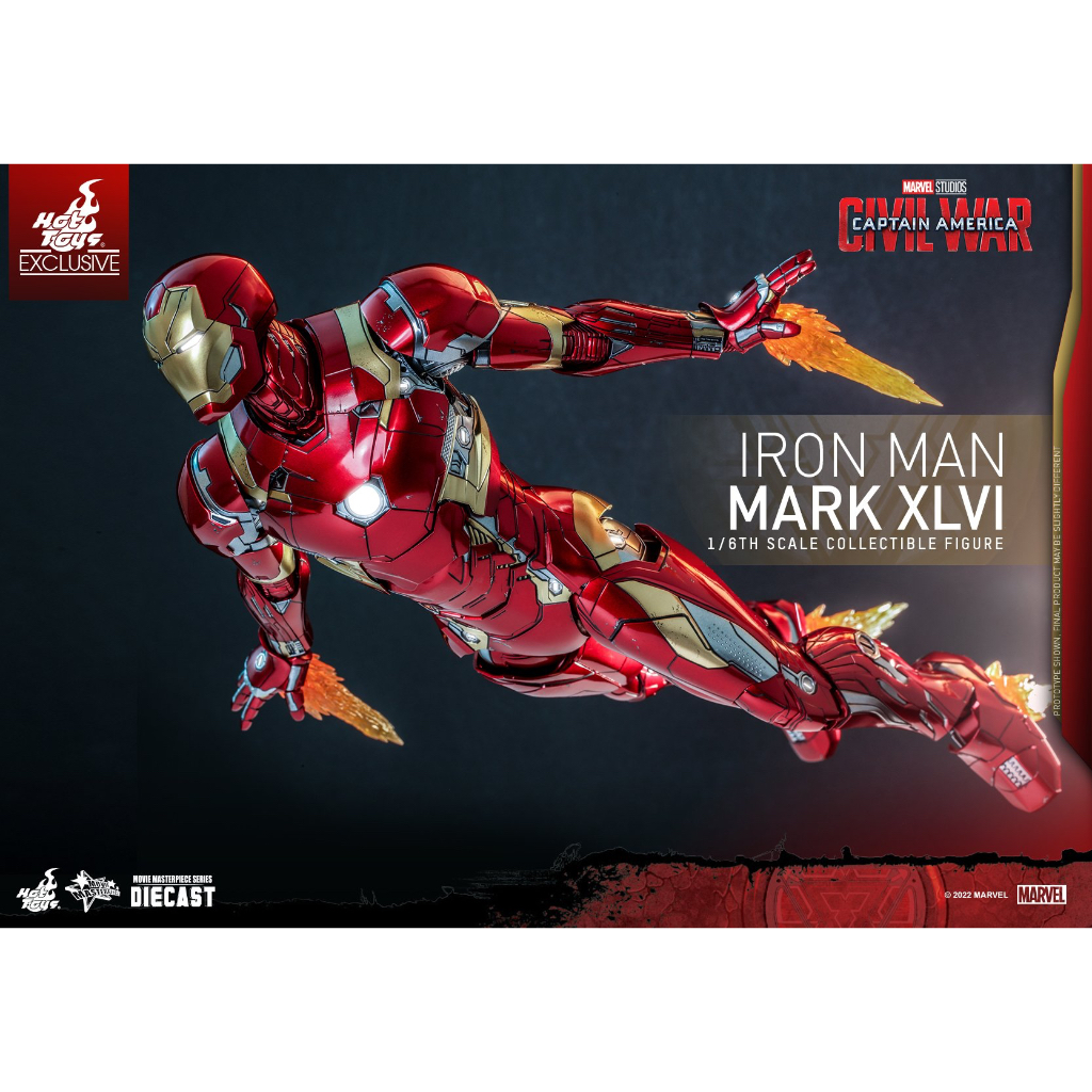 Mô Hình Hottoys 1/6 MMS-608 D42: Iron-man Mark 46 2.0 (Avengers: Civil war) | Shopee Việt Nam