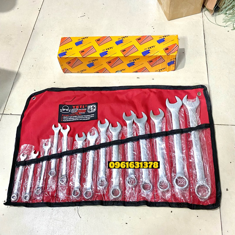 Bộ cờ lê yeti 14 cây tiêu chuẩn usa 8mm-24mm 8mm-32mm | Shopee Việt Nam
