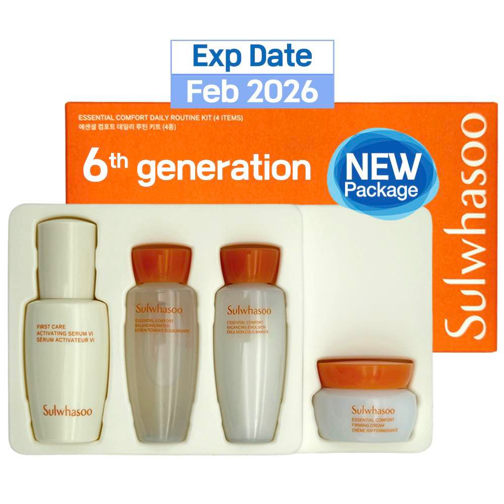 Set dưỡng da Sulwhasoo 4 món Essential Comfort Daily Routine Kit | Shopee Việt Nam