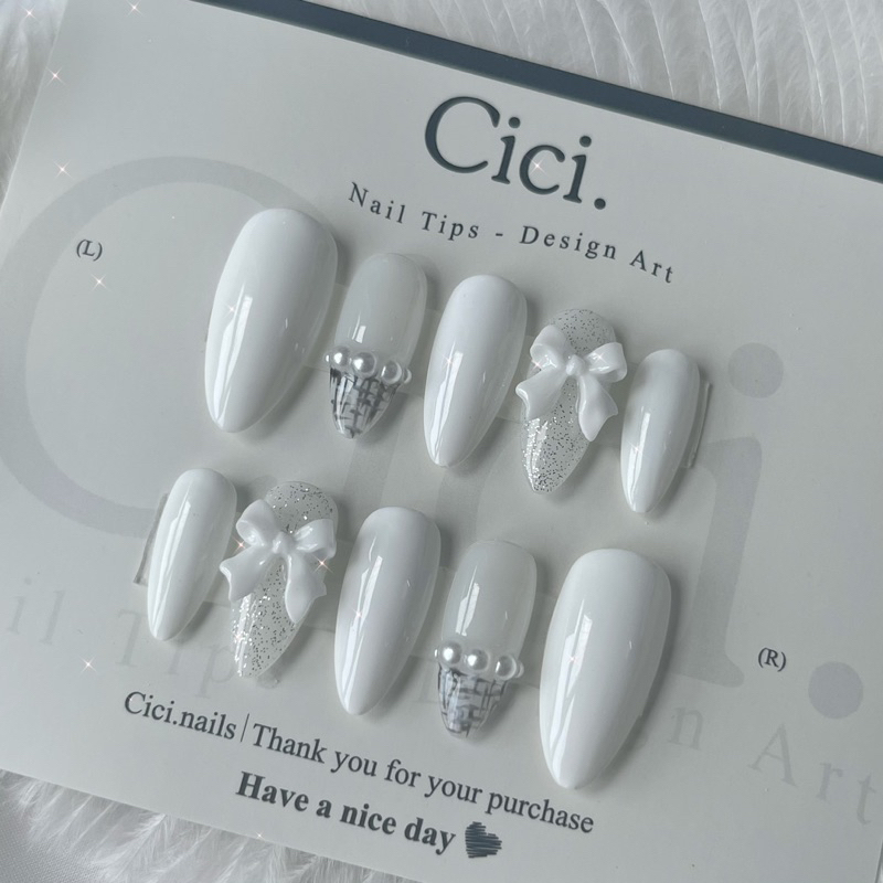 🌷CICI.NAILS🌷Nail Box Thiết Kế Sơn Gel Đính Nơ Kẻ Dạ Ngọc Cici.nails ...