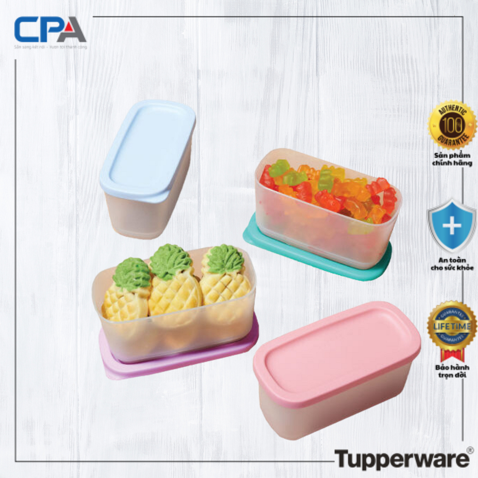 Bộ hộp bảo quản thực phẩm Cubix Mini Rectangular 250ml (4) | Shopee ...