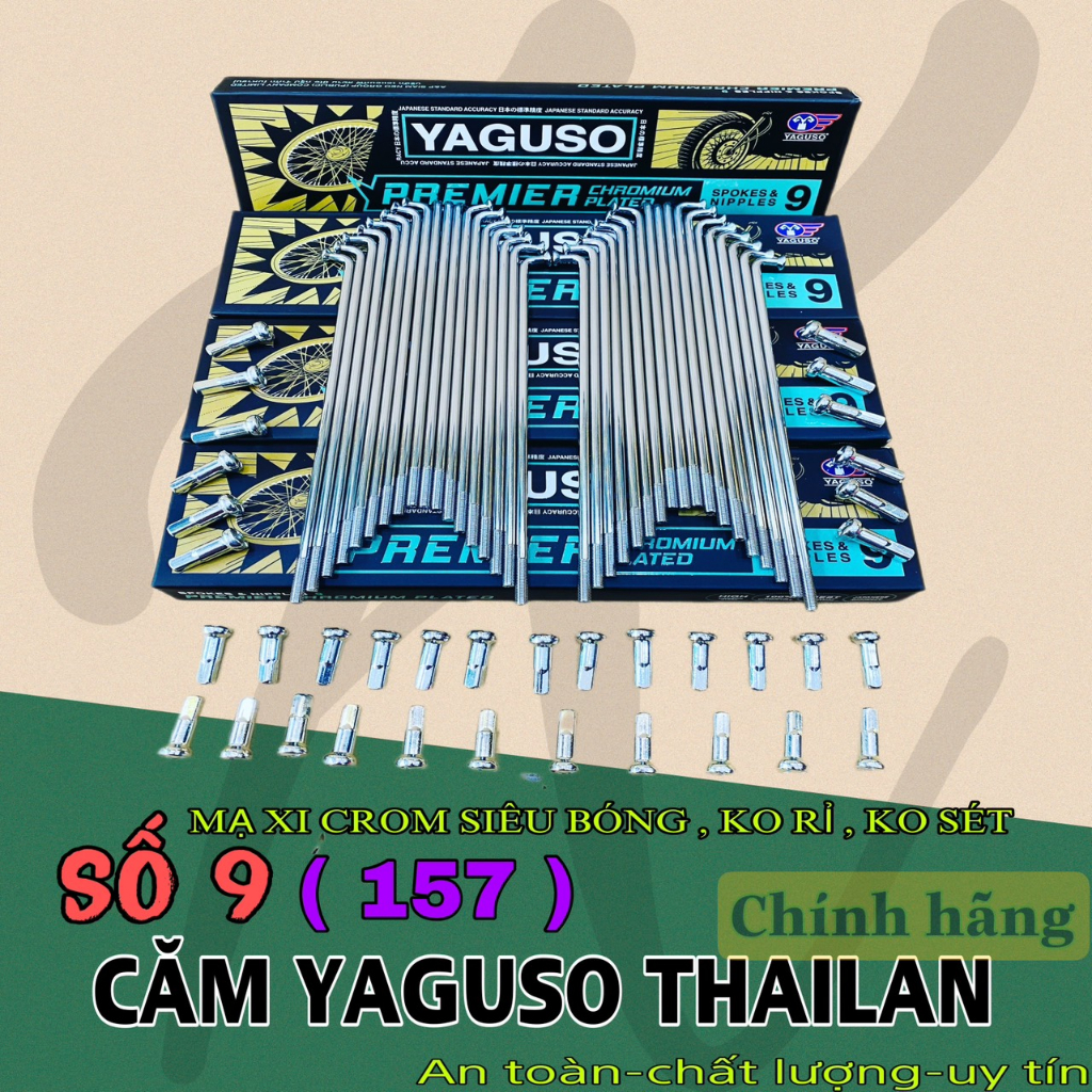 Căm YAGUSO THÁI LAN siêu bóng , ko rỉ , ko sét chính hãng | Shopee Việt Nam