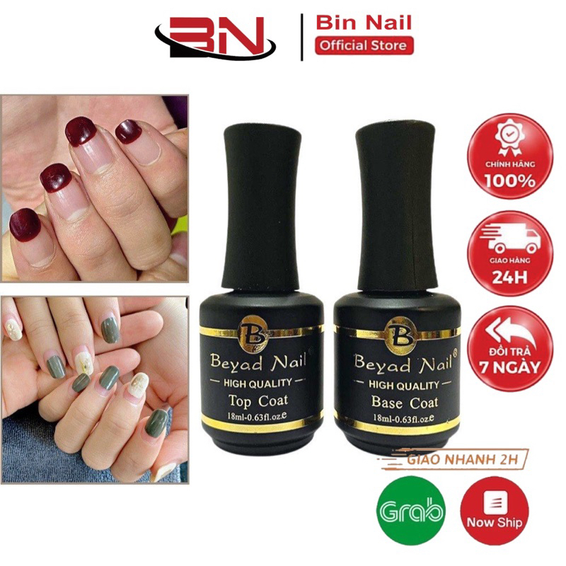 Base top Beyad chính hãng làm nail,siêu bền siêu bóng chịu lực tốt ...