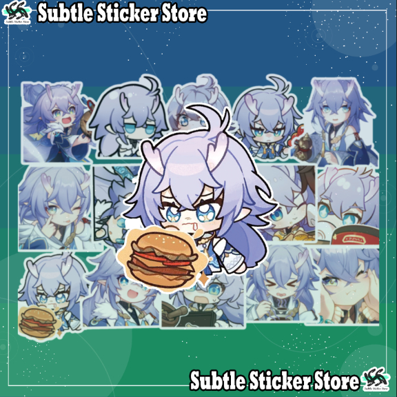 [Honkai Star Rail] - Set 10/15 Sticker Bailu game Honkai Star Rail dán ...