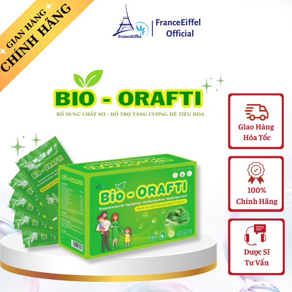 Cốm Xơ Hỗ Trợ Tiêu Hóa BIO ORAFTI - FranceEiffel Hộp 20 gói x 3g ...