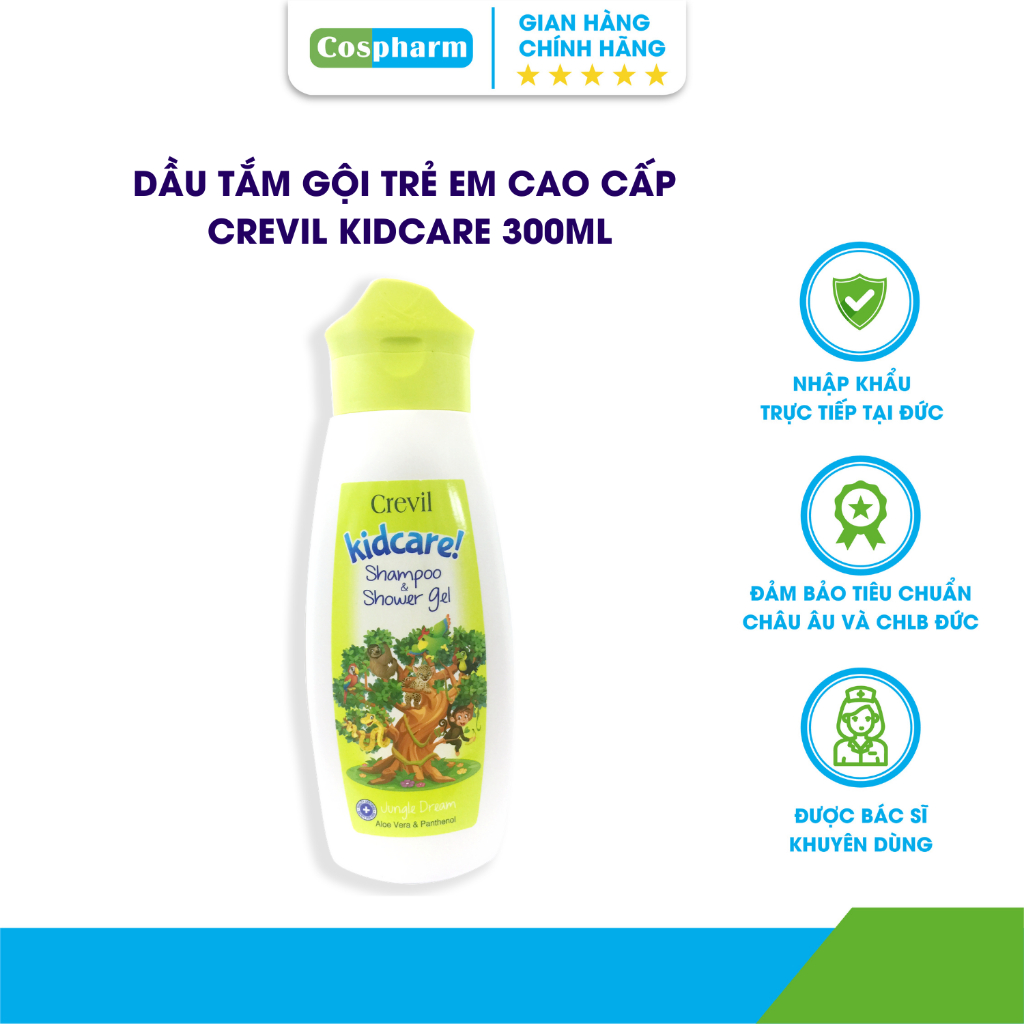 Gel Tắm Gội Cho Bé Crevil Kidcare An Toàn Dịu Nhẹ Dưỡng Ẩm Và Ngăn Ngừa ...
