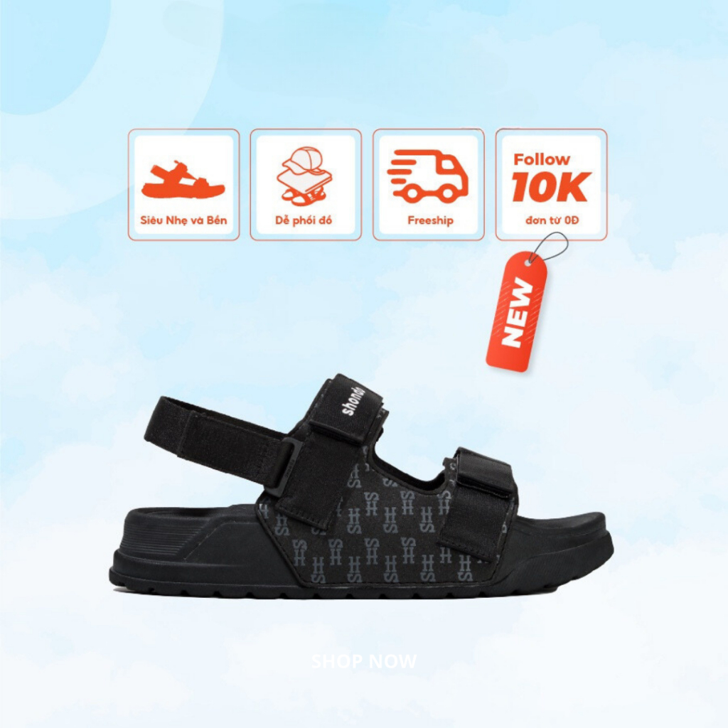 Giày Sandal Nam Nữ Shondo Êm Chân, Bền Platy 2 Full Đen PLA1111 | Shopee Việt Nam