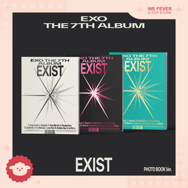 Bộ album bo góc [EXIST] nguyên seal photobook digipack smini | EXO ...