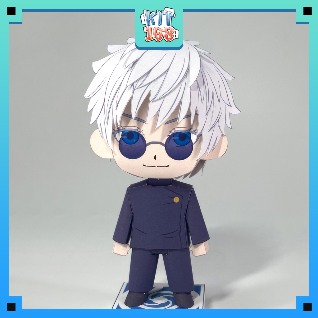 Mô hình giấy Anime Game Chibi Gojo Satoru ver 3 - Jujutsu Kaisen + kit ...