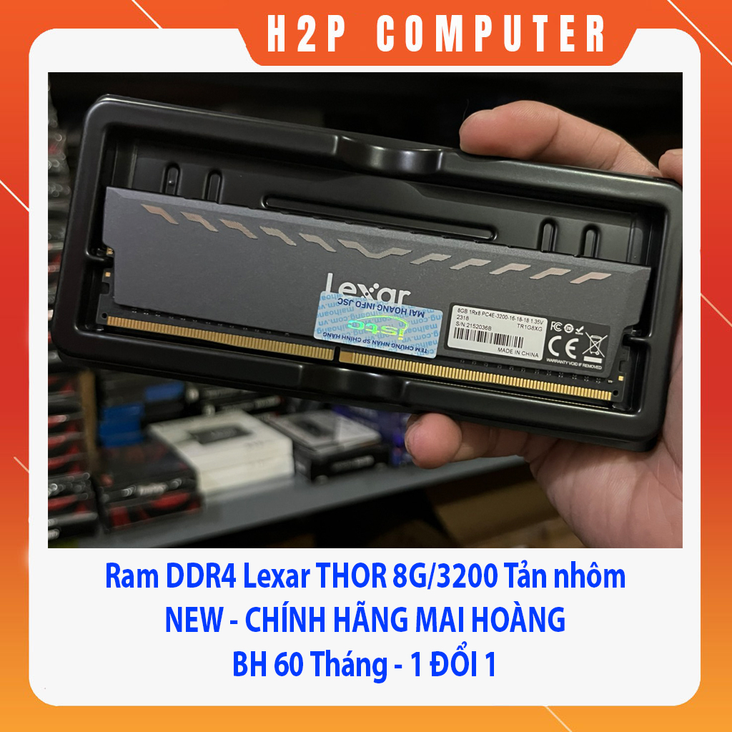 Bộ nhớ trong Ram Lexar DDR4 8G Bus 3200 THOR Tản Nhôm Chính hãng - BH 60 Tháng | Shopee Việt Nam