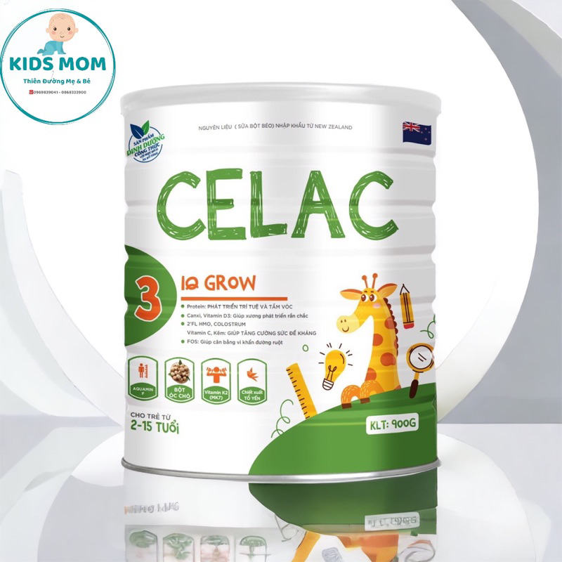 [CHÍNH HÃNG] SỮA CELAC IQ GROW (Giúp bé phát triển chiều cao -cân nặng ...
