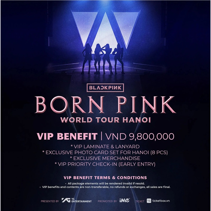 Quyền lợi vé VIP (VIP benefit) concert Born Pink | Shopee Việt Nam