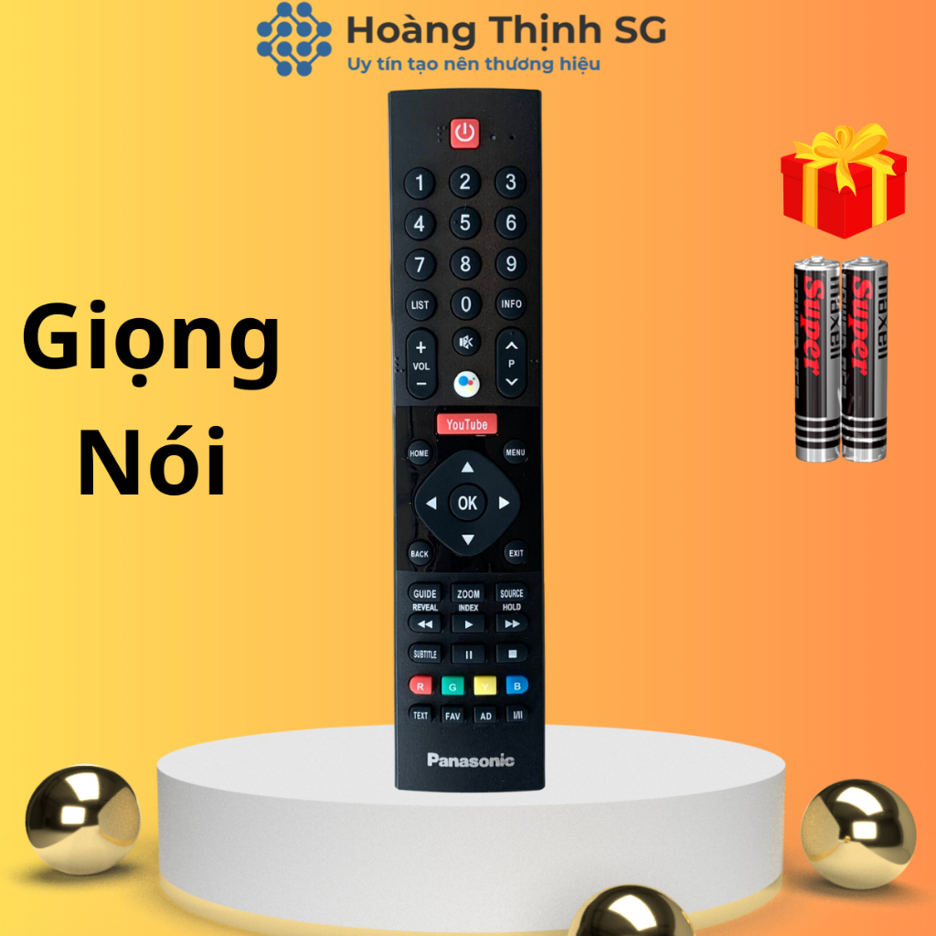 Remote điều khiển tivi Panasonic có giọng nói, điều khiển TV Panasonic ...