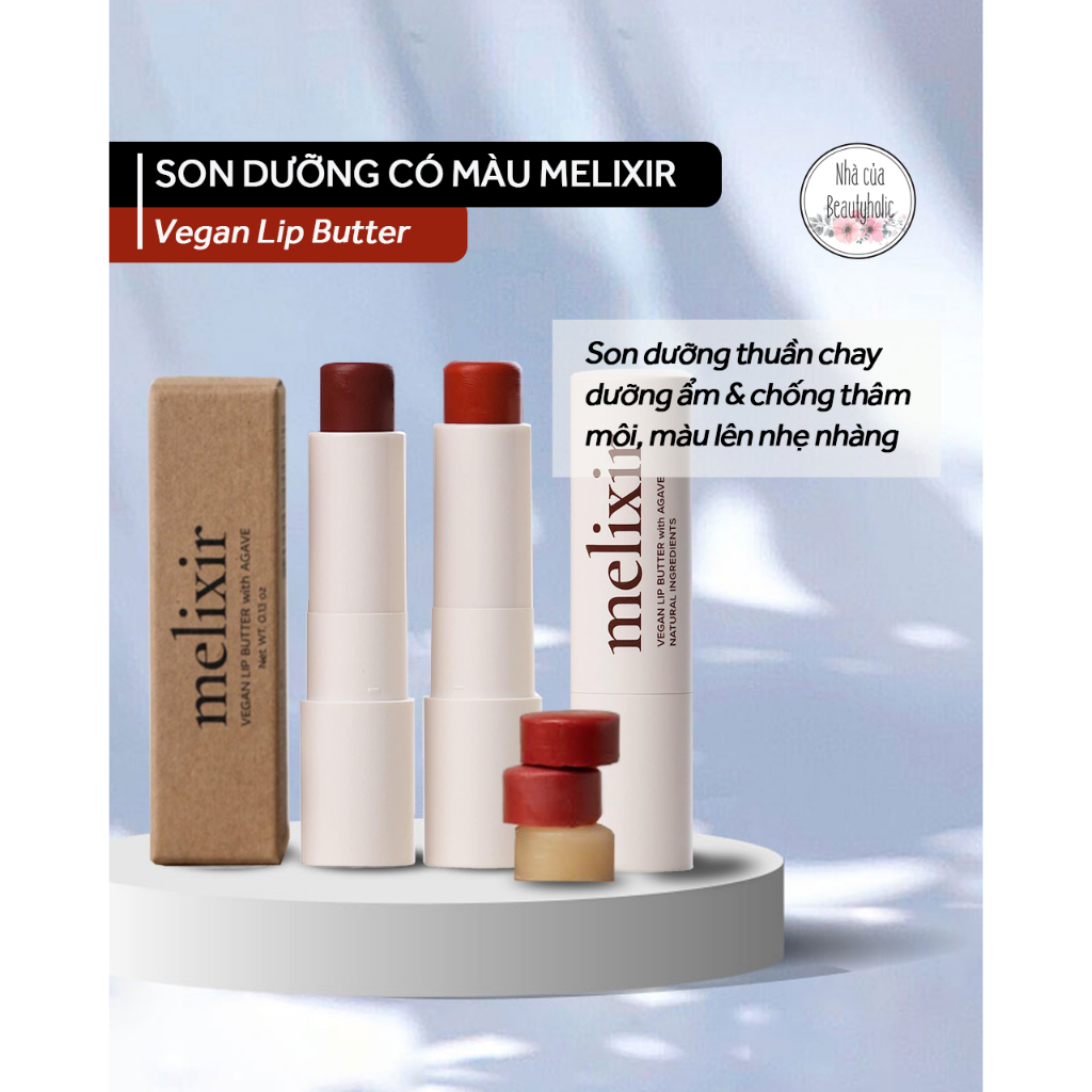 Son dưỡng MELIXIR VEGAN LIP BUTTER | Shopee Việt Nam