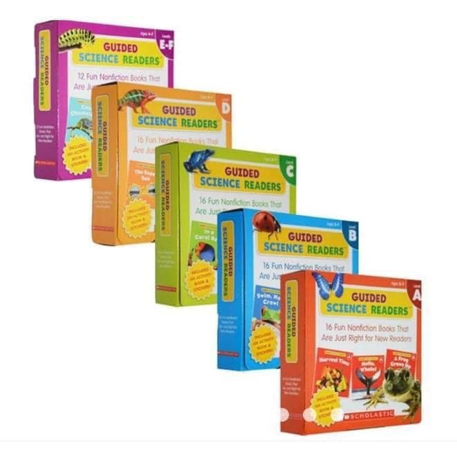 Sách -GUIDED SCIENCE READERS - 5 hộp 6 level | Shopee Việt Nam