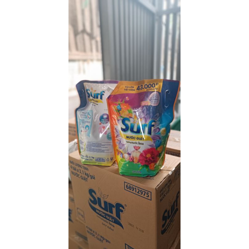 Nước giặt Surf hương nước hoa túi 3 lít (3,1kg) đậm đặc | Shopee Việt Nam