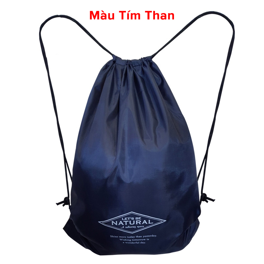 Balo Dây Rút Unisex Đựng Đồ Đa Năng, Túi Gấp, Túi Dây Rút Vải Dù Chống ...