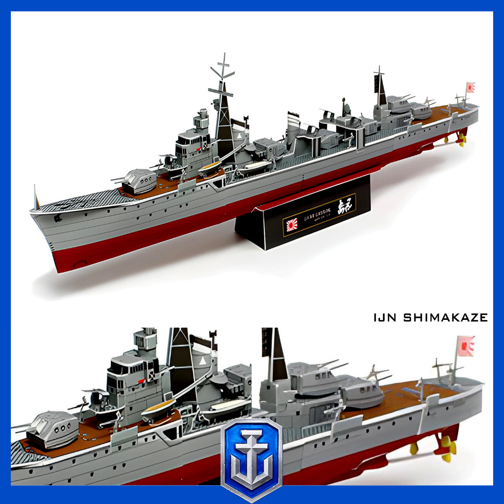 Mô hình giấy tàu khu trục Nhật Bản IJN SHIMAKAZE | Shopee Việt Nam