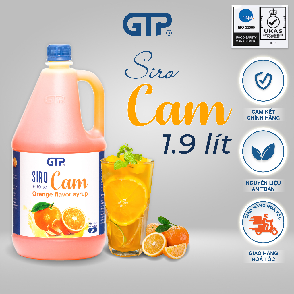 Siro GTP (1.9 Lít) nguyên liệu trà sữa syrup siro pha chế trà sữa ...