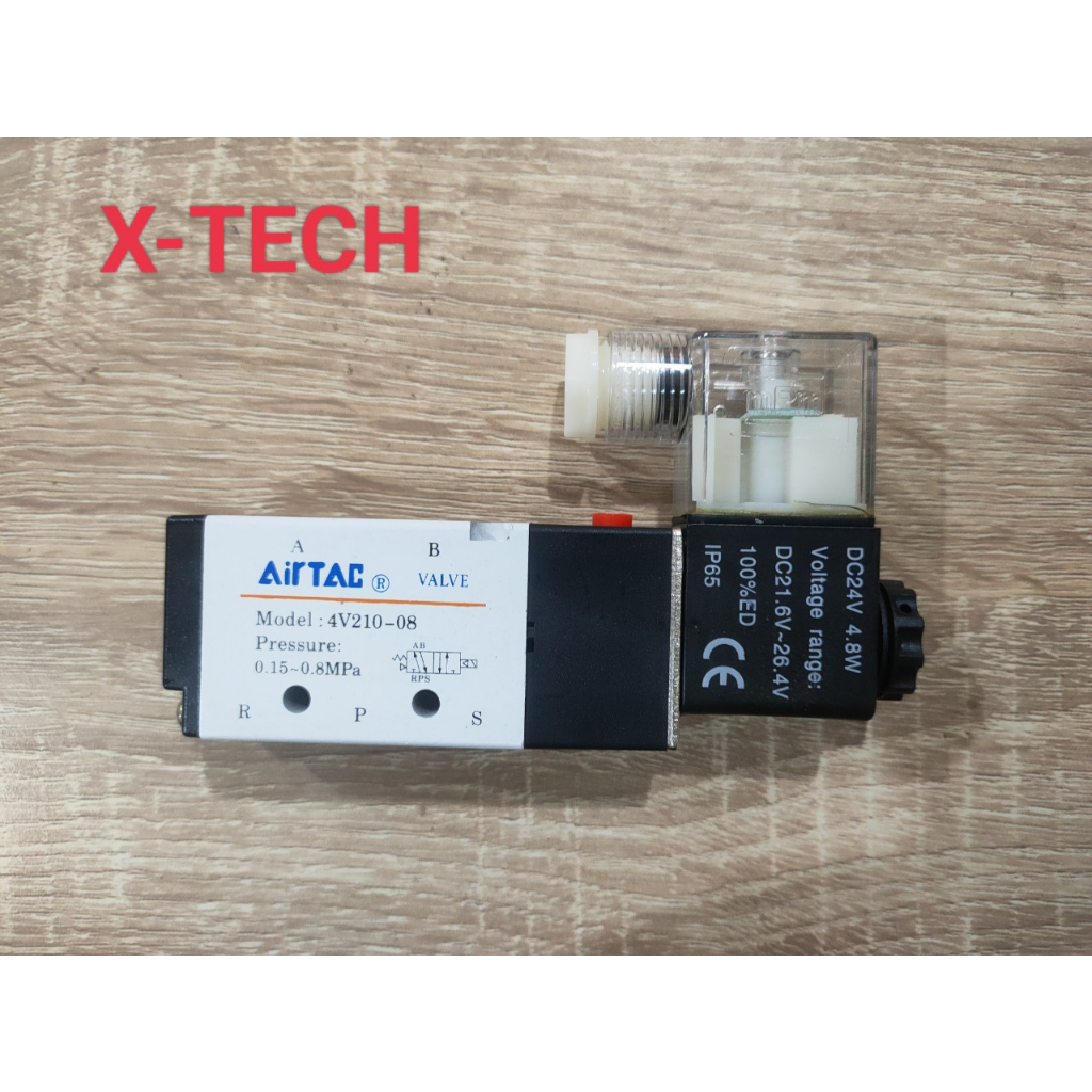 VAN ĐIỆN TỪ KHÍ NÉN AIRTAC 5/2 4V210-08 24V | Shopee Việt Nam