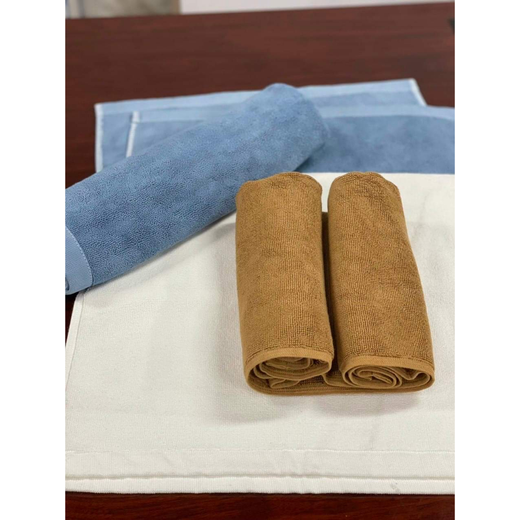 [Sập Sàn] Thảm lau chân cao cấp Riotex 45x65 260g có 2 màu Trắng - Trà sữa , siêu thấm hút ...