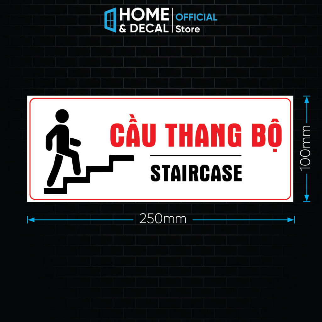 Decal Cầu Thang Bộ, Decal Dán Cầu Thang Đi Bộ, Sticker Lối Lên Cầu ...