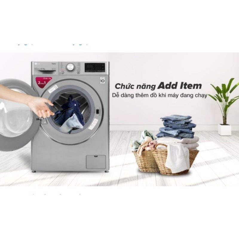 Máy giặt sấy LG Inverter 9 kg FV1409G4V | Shopee Việt Nam