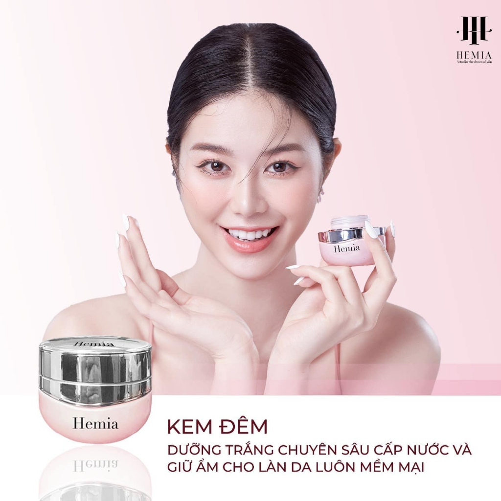Kem face Hemia dưỡng ẩm dưỡng trắng phục hồi da mặt ban đêm nhập khẩu ...