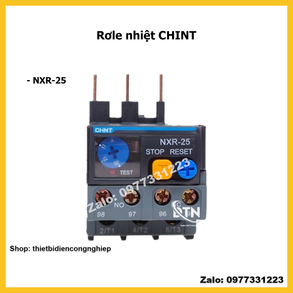Chint Rơle nhiệt CHINT NXR-25 0.1~25A (hàng chính hãng) | Shopee Việt Nam