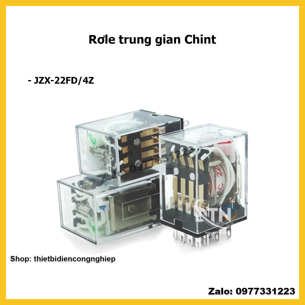 Chint Rơle trung gian JZX-22FD/4Z 14 chân dẹt nhỏ 220V, 24V (hàng chính hãng) | Shopee Việt Nam
