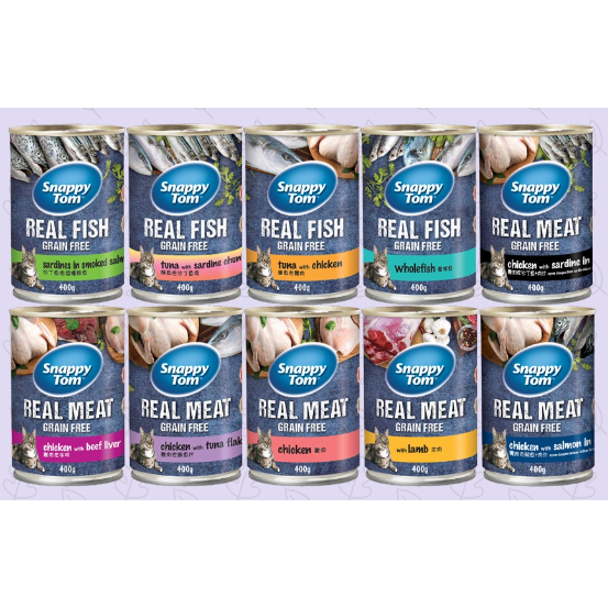 Pate Snappy Tom Real Fish/ Real Meat cho mèo lon 400g | Shopee Việt Nam