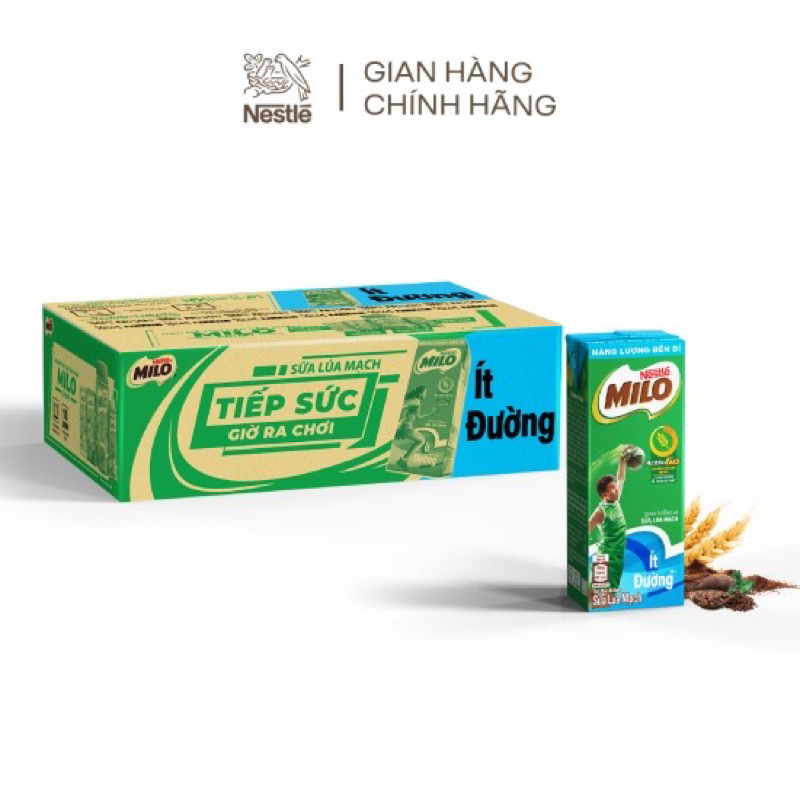 Thùng 48 hộp thức uống lúa mạch uống liền Nestle MILO 180ml/hộp ...