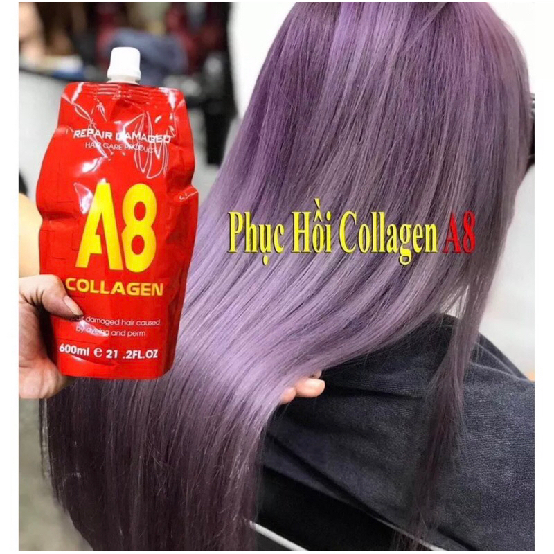 [Hàng Chính Hãng] Hấp phục hồi tóc hư tổn COLLAGEN A8 600ml - Khủ Kiềm ...