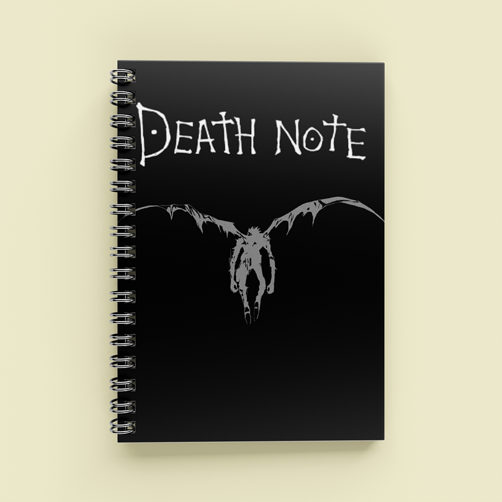 Sổ Tay Anime Death Note A5 Lò Xo 120 Trang Kẻ Ngang Đen Ngầu Aisobook ...
