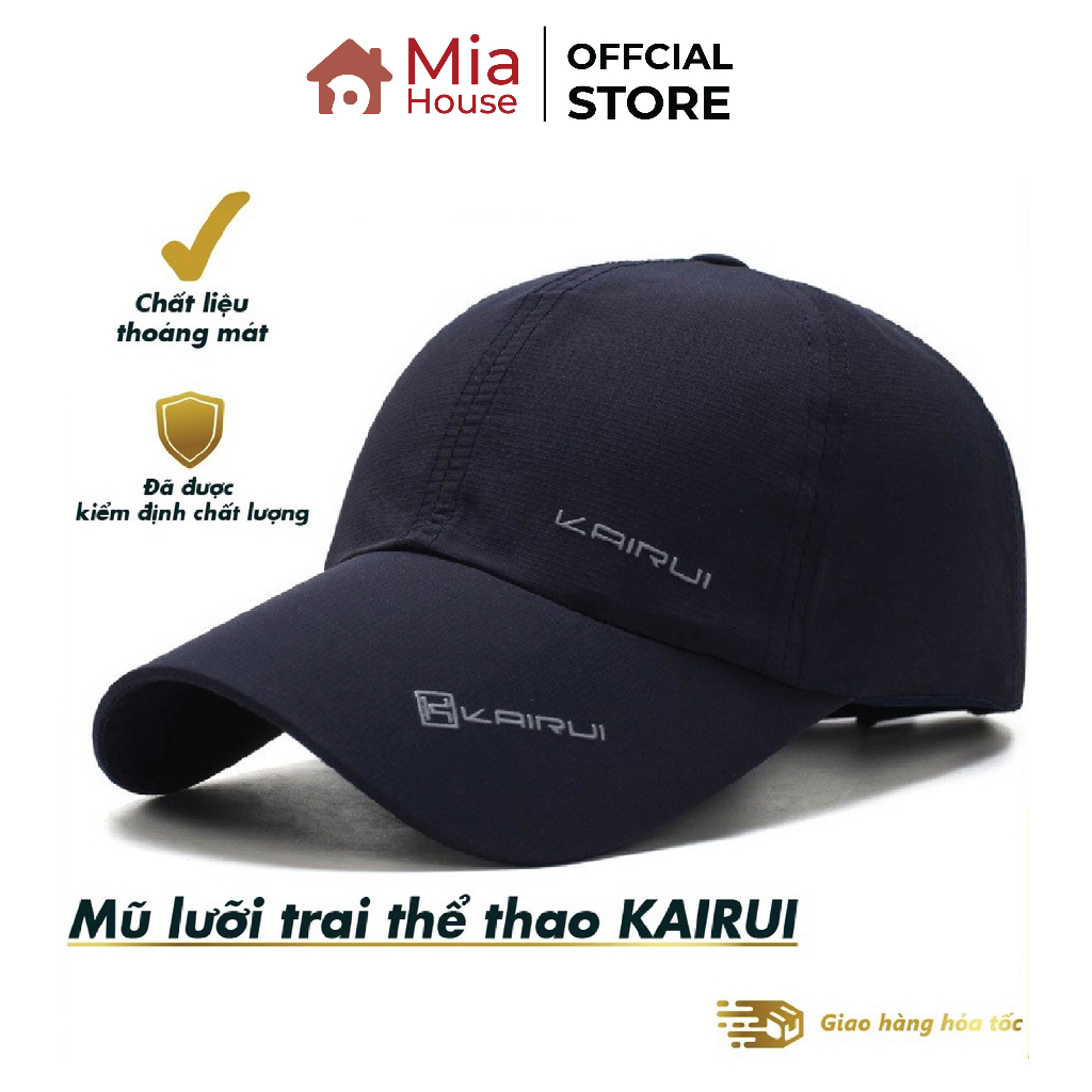 Mũ lưỡi trai Kairui chống nắng nam nữ cao cấp, nón kết cho bé trai, bé ...