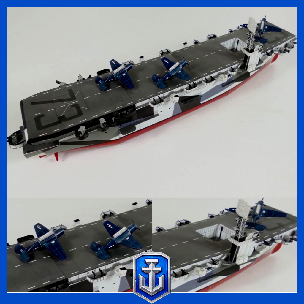 Mô hình giấy tàu sân bay Hải quân Mỹ USS GAMBIER BAY (CVE-73) | Shopee ...